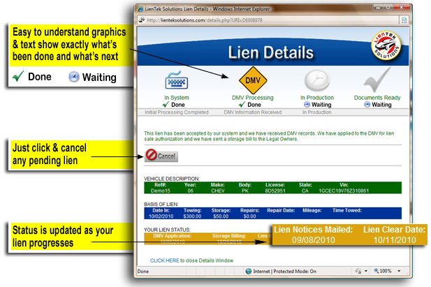 LienTek Solutions | Site Demo
